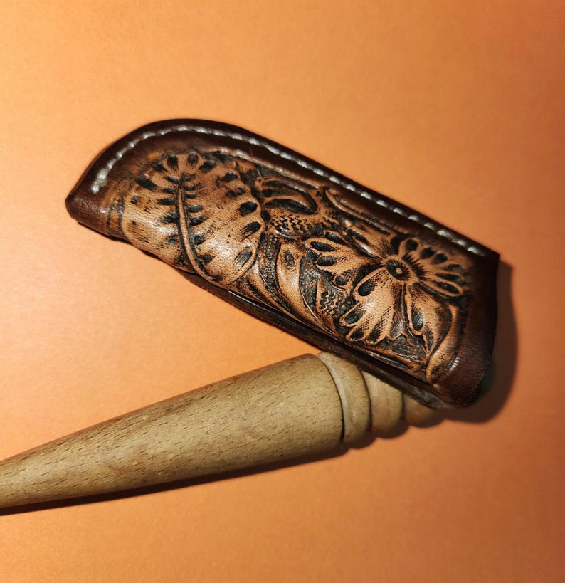 Foldover Knife Sheath. for Double Blade Case Trapper or Similar Style ...