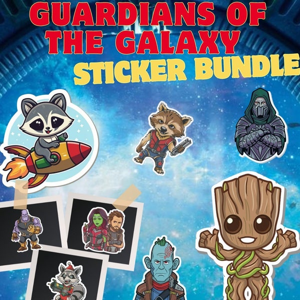 Guardians of the Galaxy Stickers - Etsy