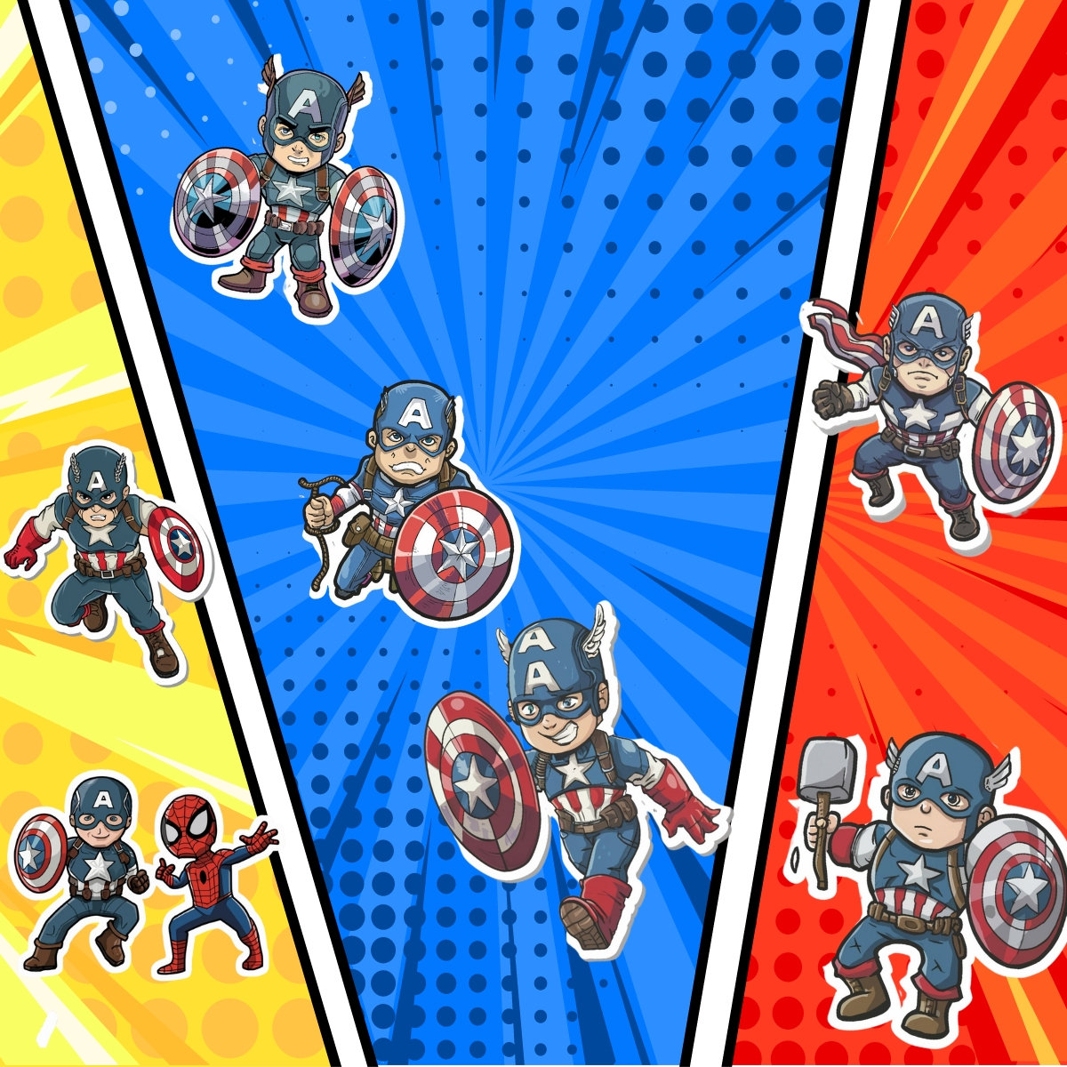 50 Captain America Sticker Captain America Svg,png,jpgcaptain America ...