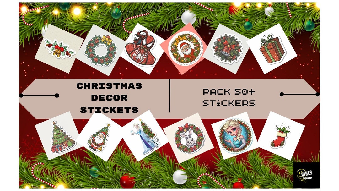 Christmas Elements Svg, Png Christmas Ornament Svg Christmas Sticker ...