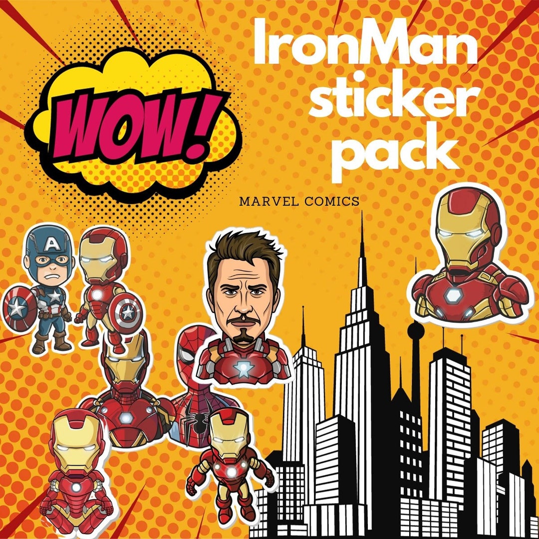 50 Ironman Sticker ironman ironman Bundle Svg , Ironman Printcut ...