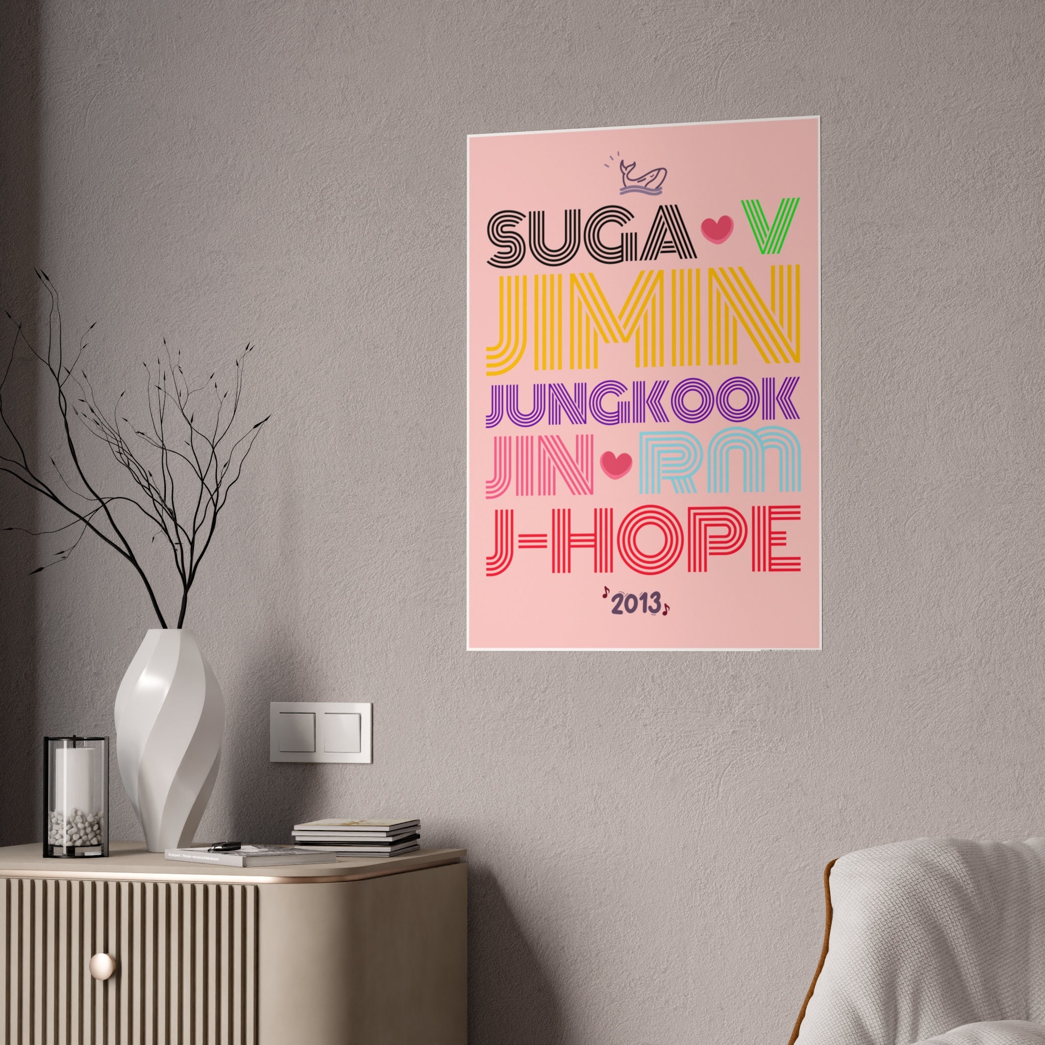 BTS Gloss Poster, Aesthetic Bts Room Decor, Bts Gifts, Bts Merch, Bts ...