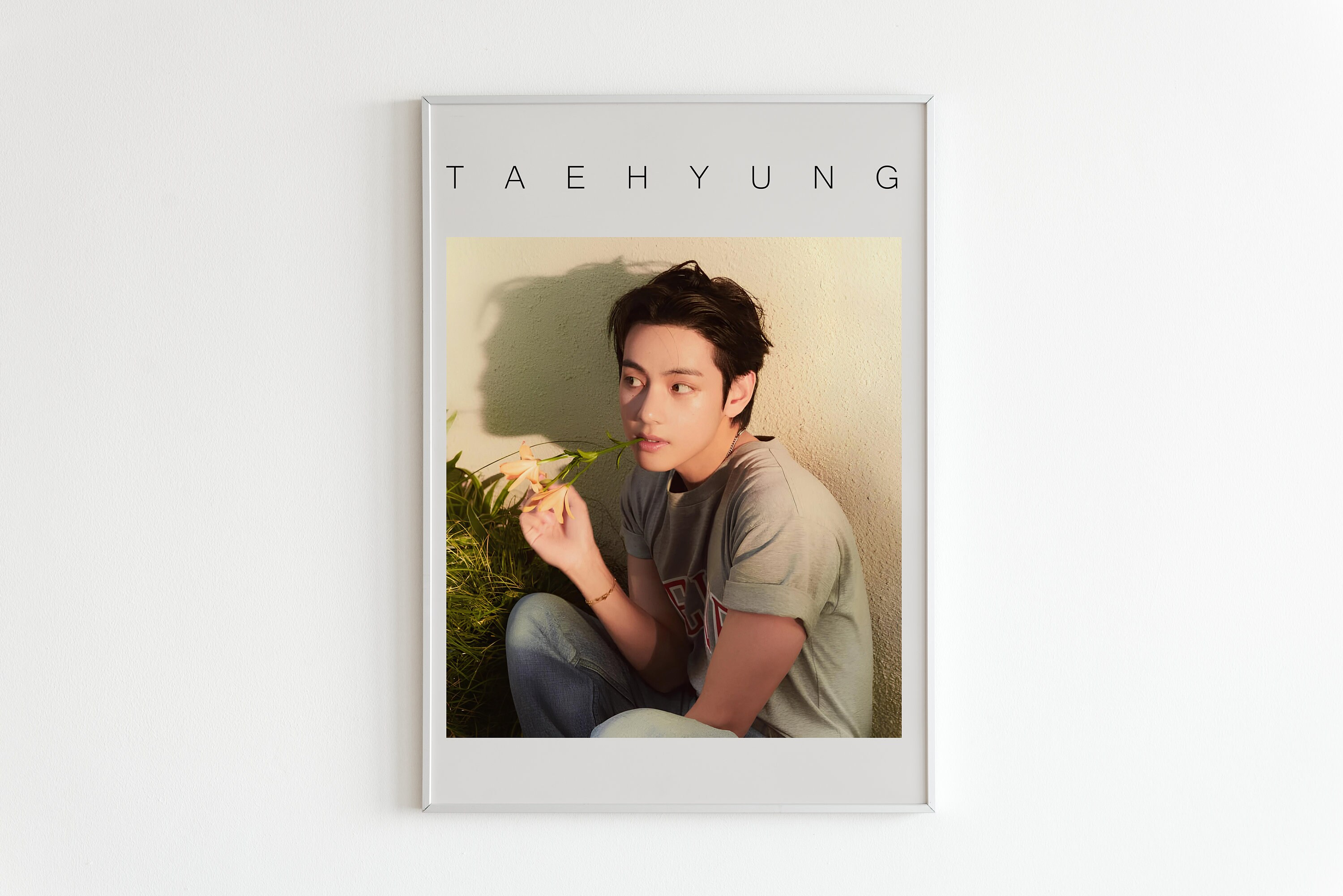 Taehyung BTS Poster Set of 3 digital Download, Aesthetic Bts Room Decor ...