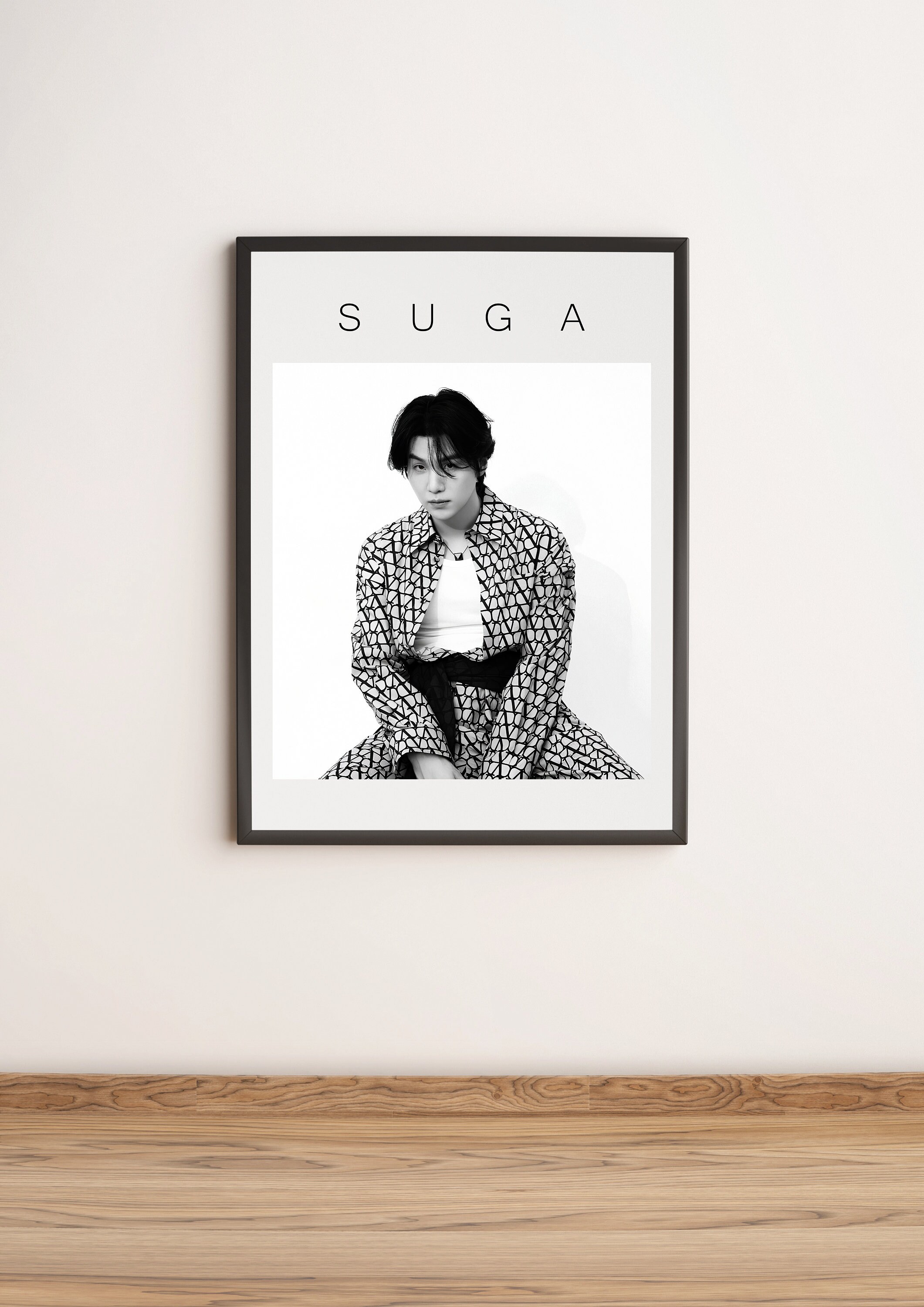 SUGA BTS Poster Set of 3 digital Download, Yoongi Bts Print, Aesthetic ...