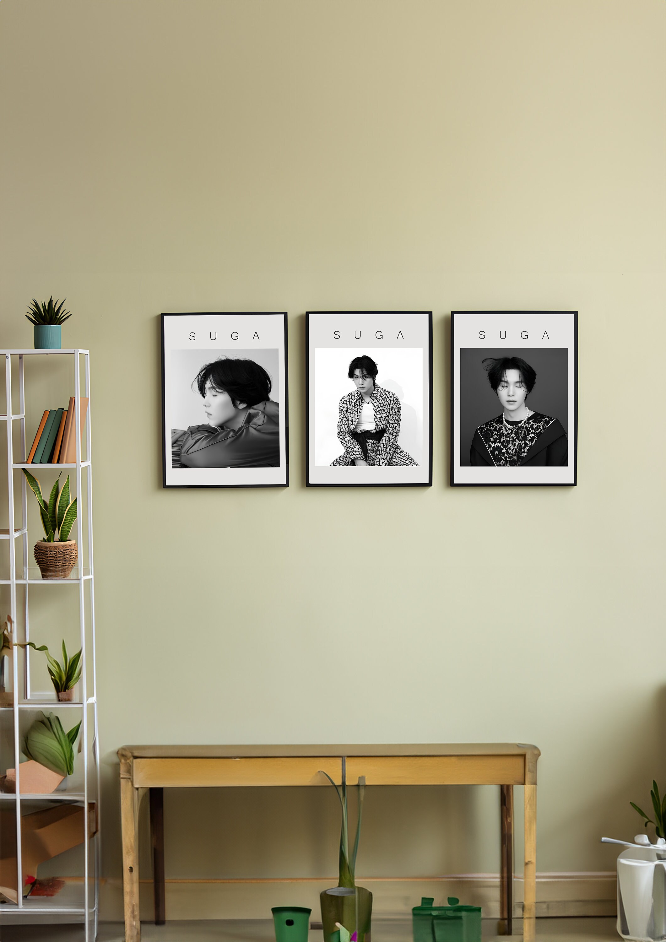 SUGA BTS Poster Set of 3 digital Download, Yoongi Bts Print, Aesthetic ...