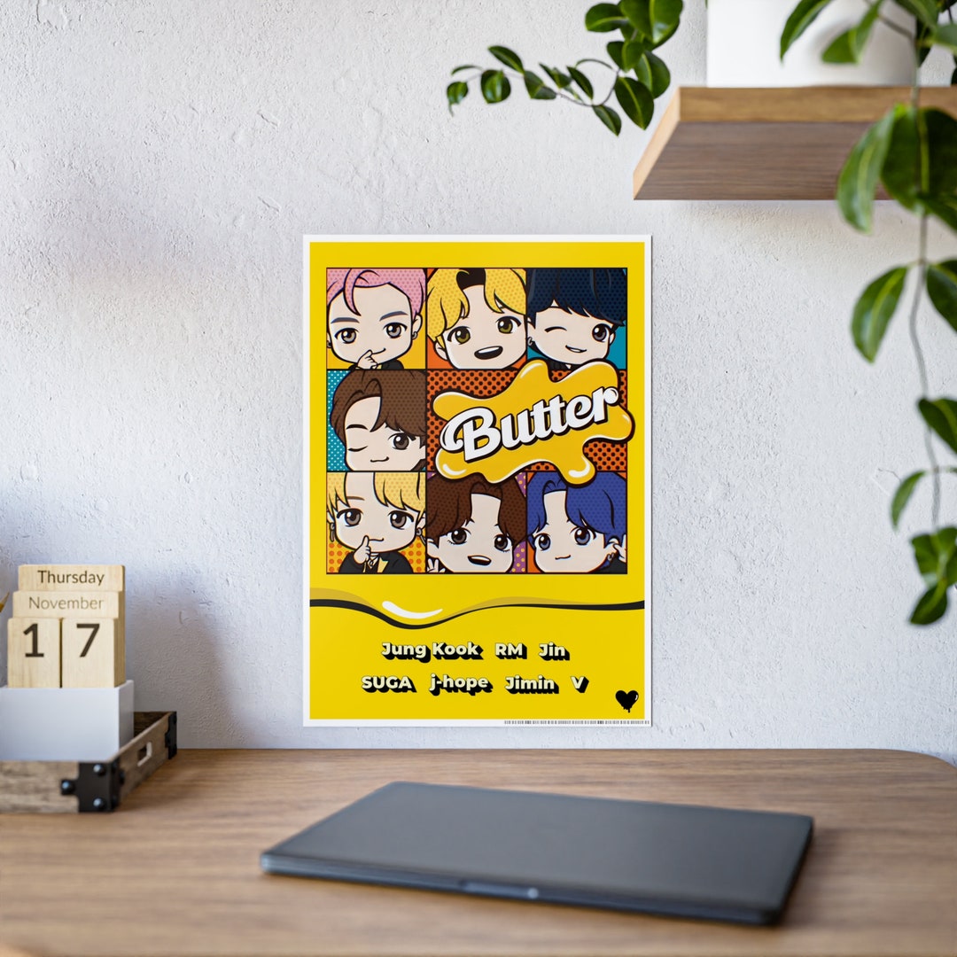 BTS Butter Gloss Posters, Aesthetic Bts Room Decor, Bts Gifts, Bts ...