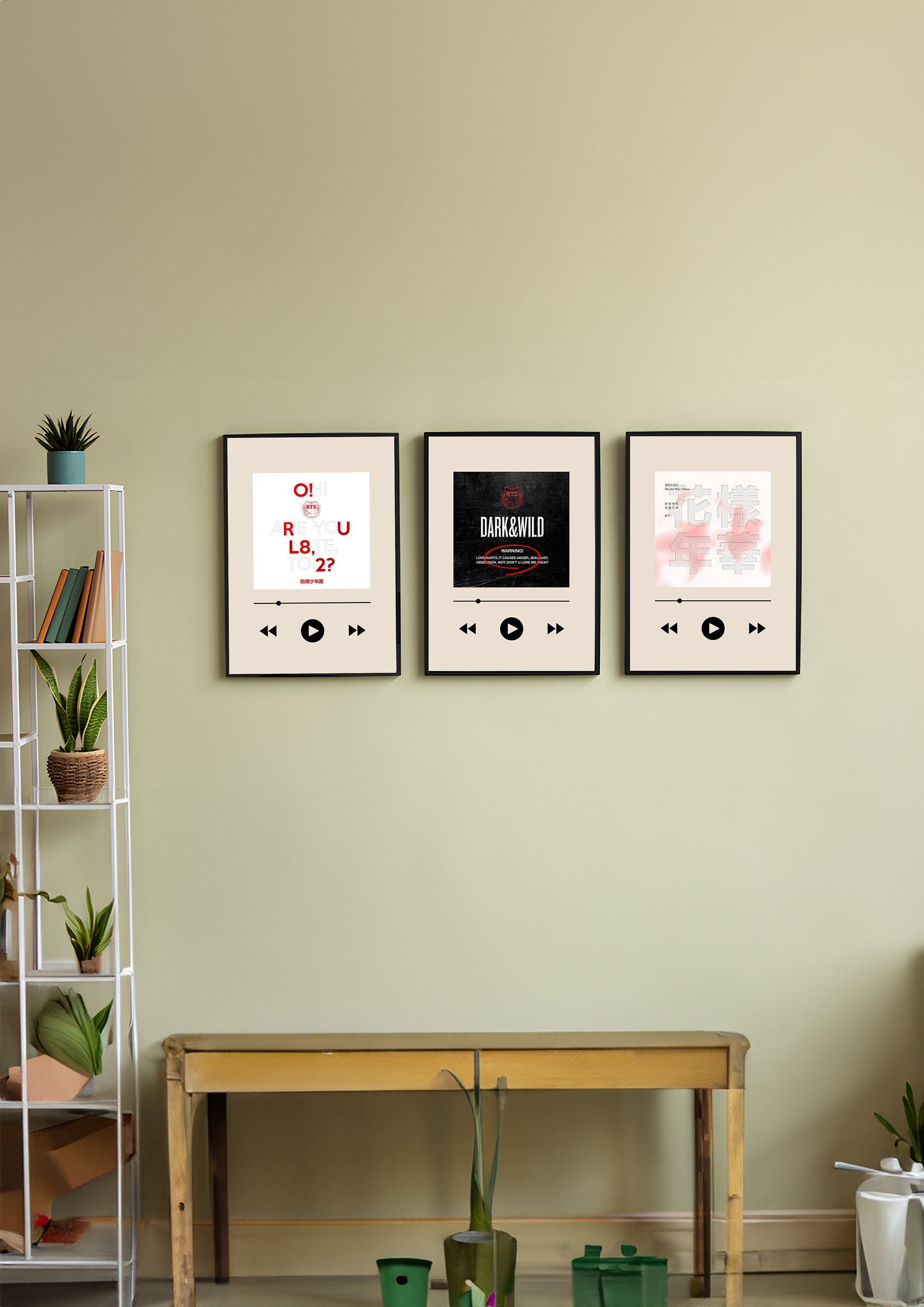 BTS Album Cover Poster Set of 5 digital Download, Aesthetic Bts Room ...