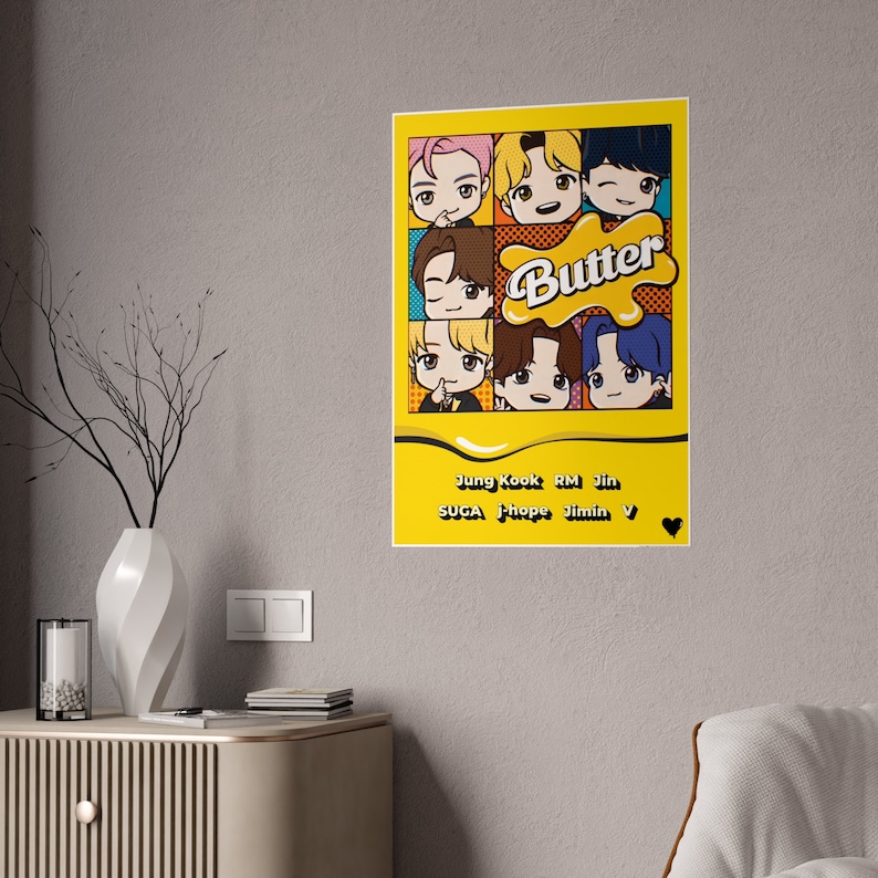 BTS Butter Gloss Posters, Aesthetic Bts Room Decor, Bts Gifts, Bts ...