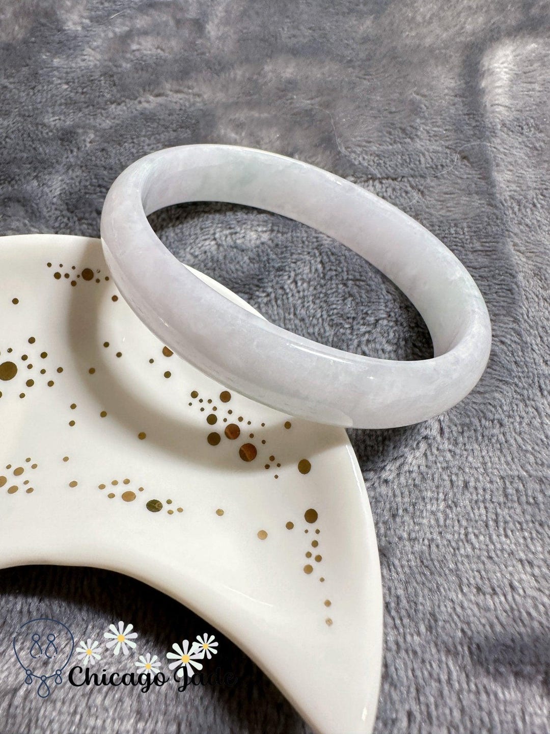 Very Light Icy Pink Jadeite Jade Bangle With Shades of Green size S - Etsy