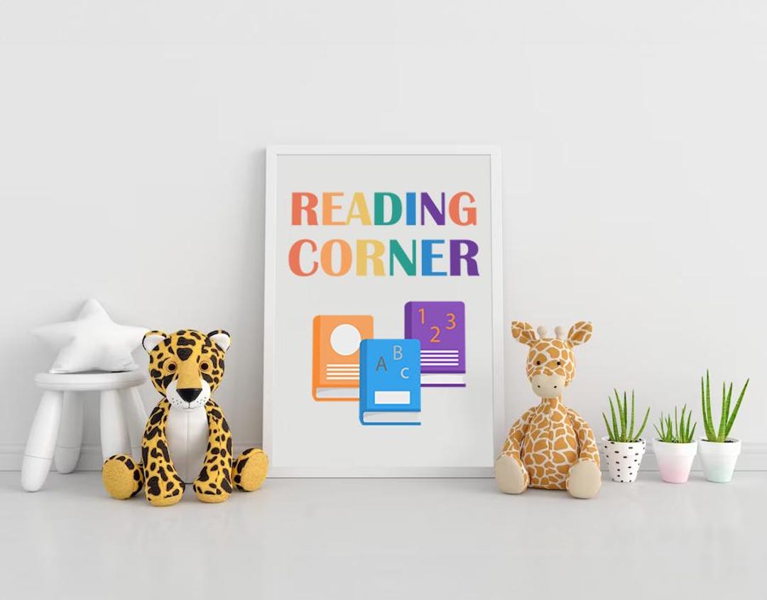 Reading Corner Poster: Educational Nursery Wall Art (digital Download ...