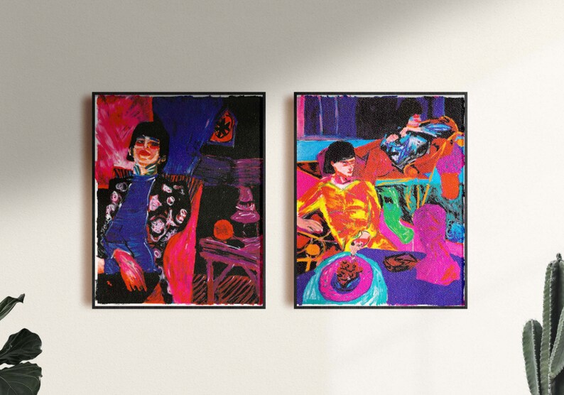 Queer Artwork, Original Art Print, Androgynous Art, Boho Home Decor ...