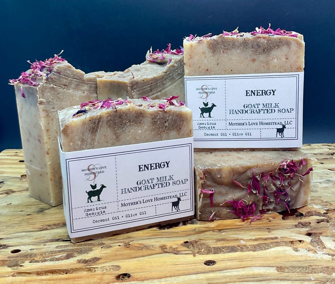 Energy Burst Goat Milk Soap: Citrus, Jasmine & Mango Scent - Etsy