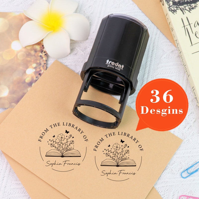 Personalized Book Stamps - Etsy
