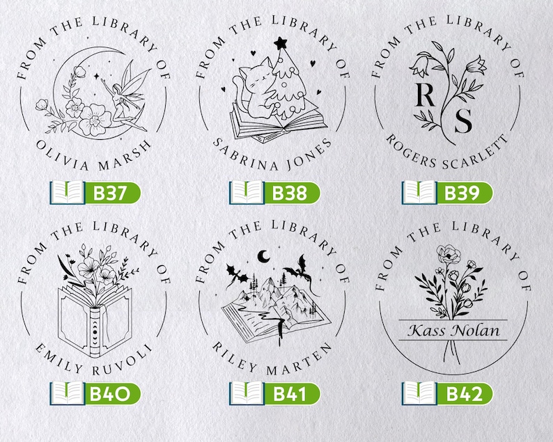Personalized Book Embosser, Custom Book Stamp, Library Embosser Stamp ...