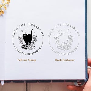 Grabador de libros personalizado, sello de libro personalizado, sello ...