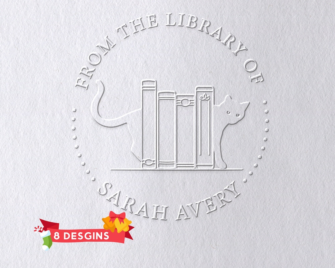 Book Embosser Personalized | Custom From the Library of Book Embosser ...
