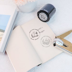 Book Embosser Personalized, Custom Book Stamp, Library Embosser Stamp ...