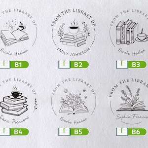 Personalized Book Embosser, Custom Book Stamp, Library Embosser Stamp ...