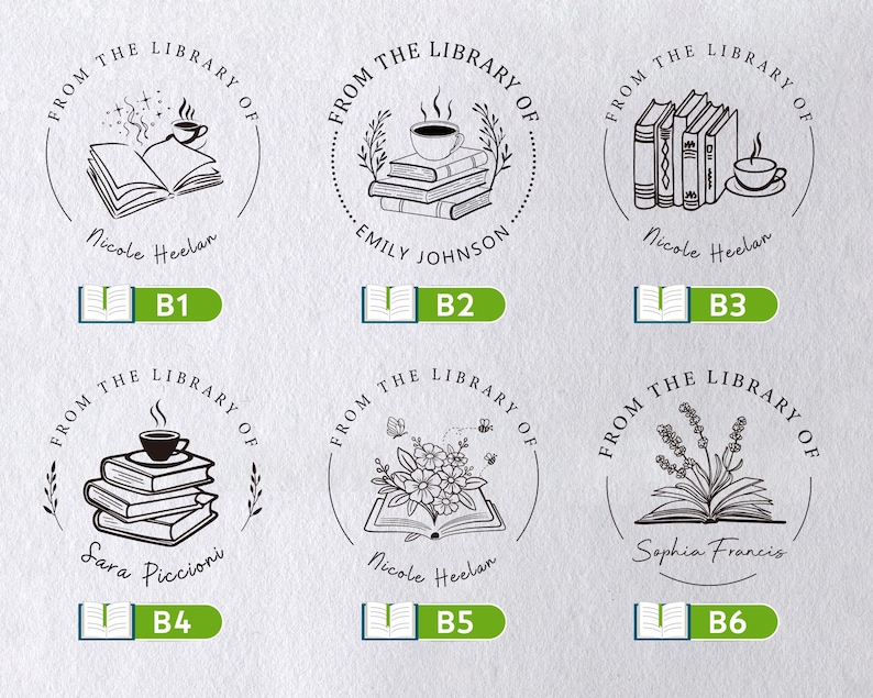 Personalized Book Embosser, Custom Book Stamp, Library Embosser Stamp ...