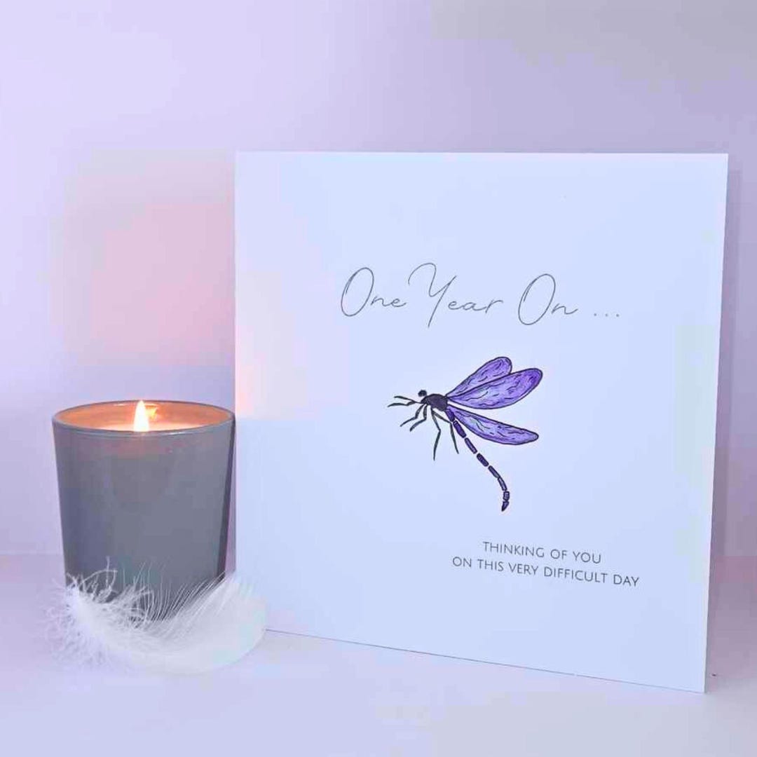 Dragonfly Sympathy Card - Etsy