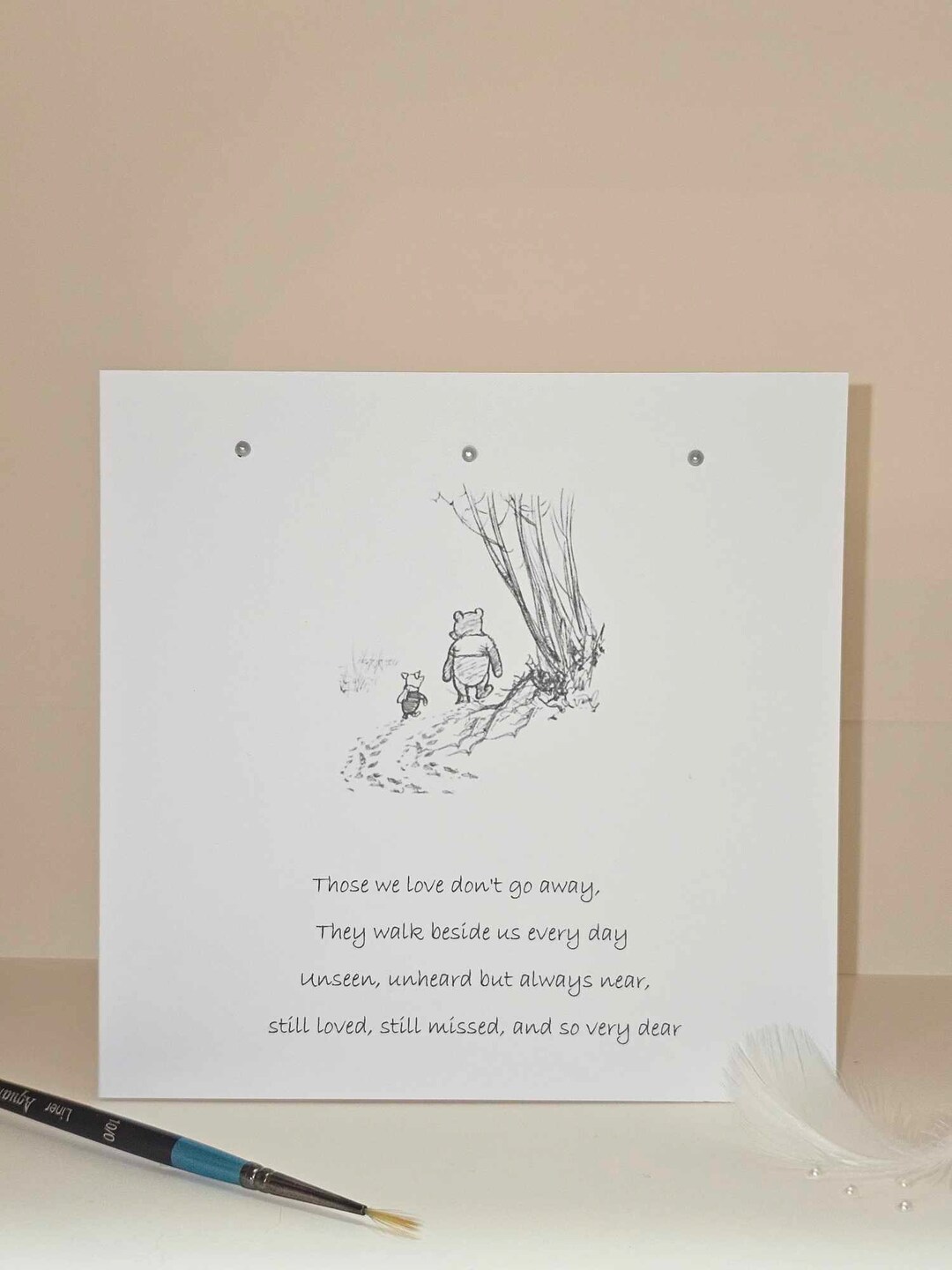Pack of 6 Beautiful Sympathy Cards. Winne the Pooh Those We Love... - Etsy