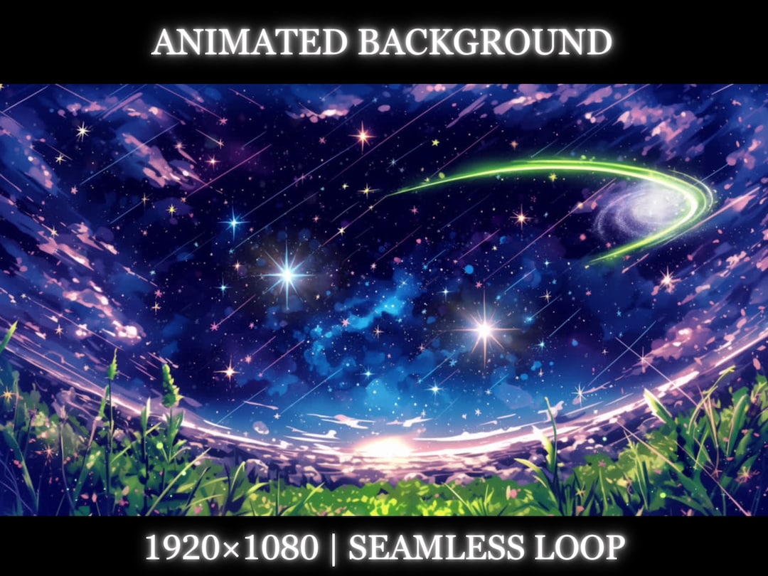 Vtuber Animated Background | Colorful Galaxy Background | Twitch Stream ...