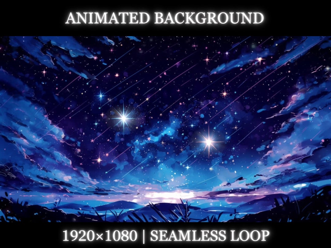 Vtuber Animated Background | Colorful Galaxy Background | Twitch Stream ...