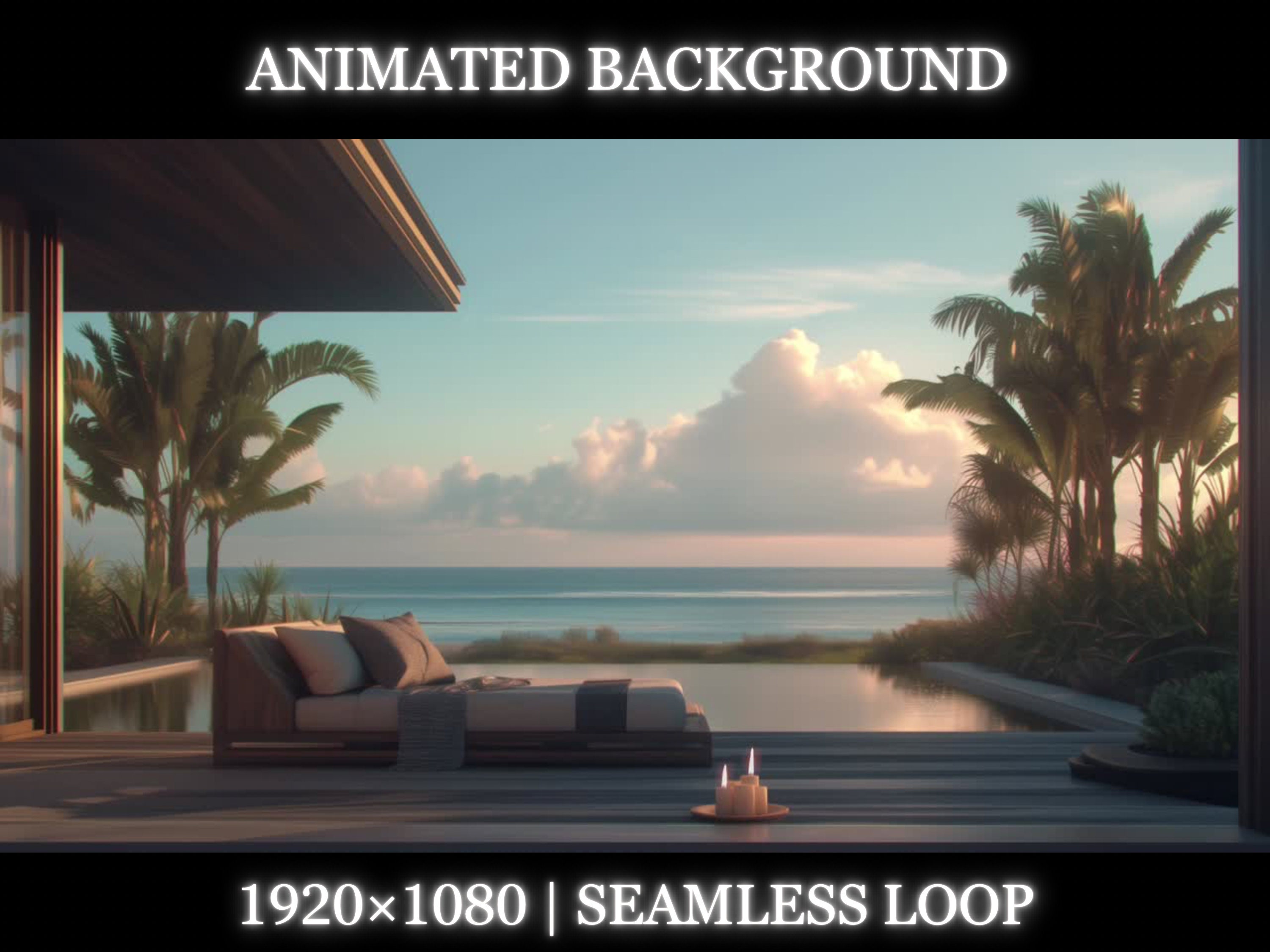 Vtuber Animated Background Ocean View Animated Background Summer Vibe ...