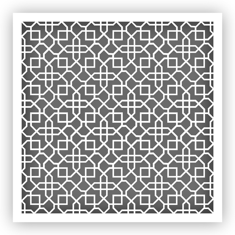 Jali Pattern 5 Mughal Jaali Stencil Choose a Size Laser-cut Reusable ...