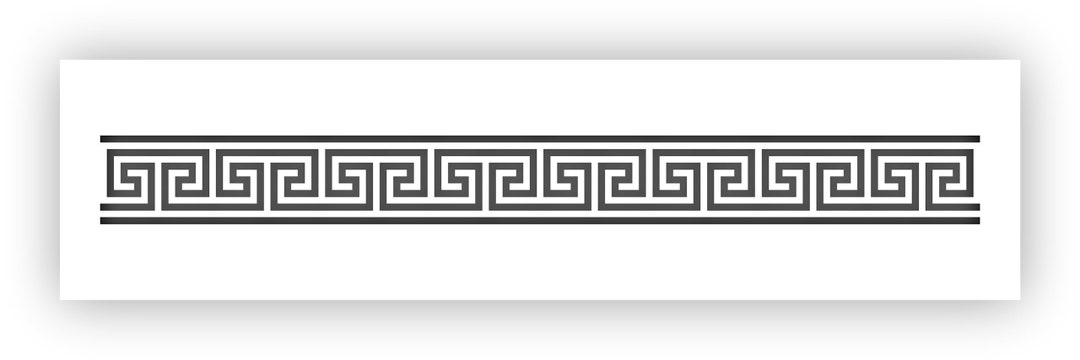 Greek Key Border #1 Stencil - Choose a Size - Laser-cut Reusable ...