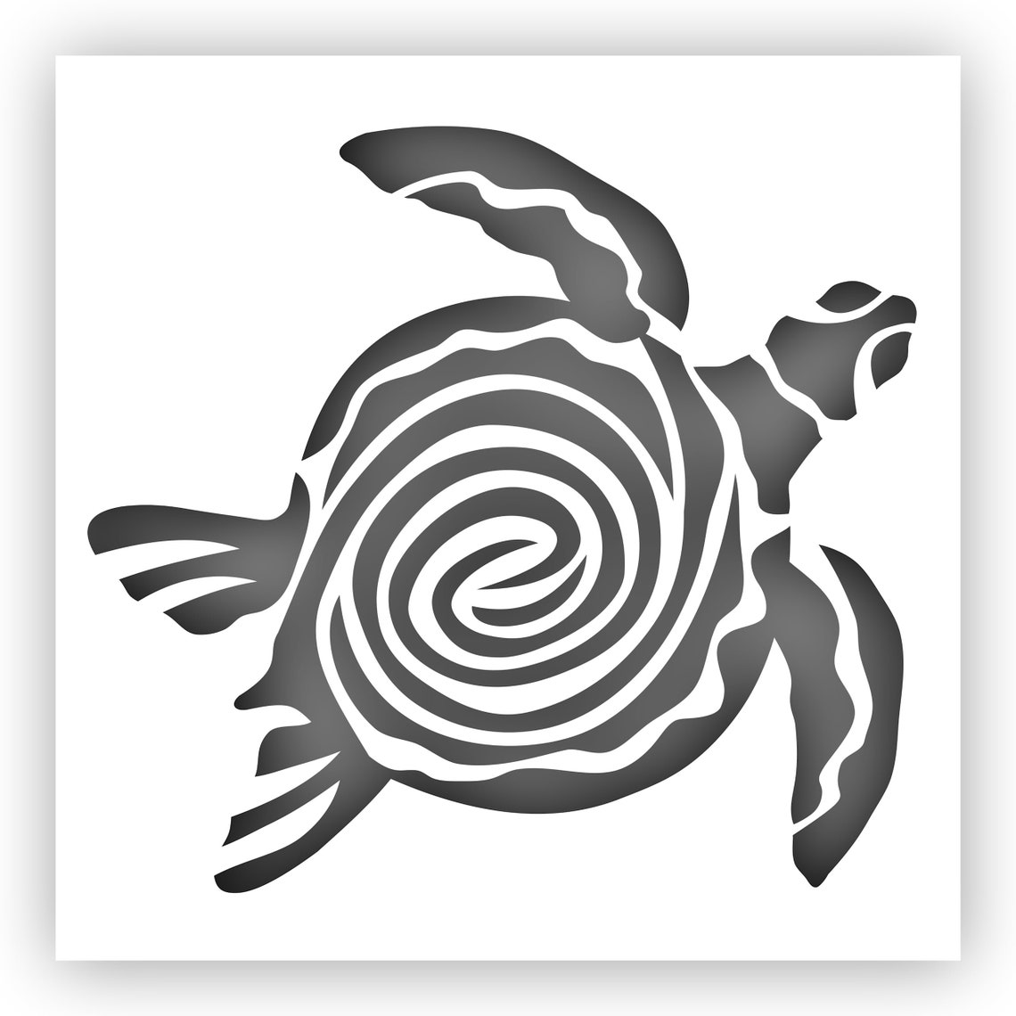 Sea Turtle Animal Stencil Choose a Size Laser-cut Reusable Plastic - Etsy