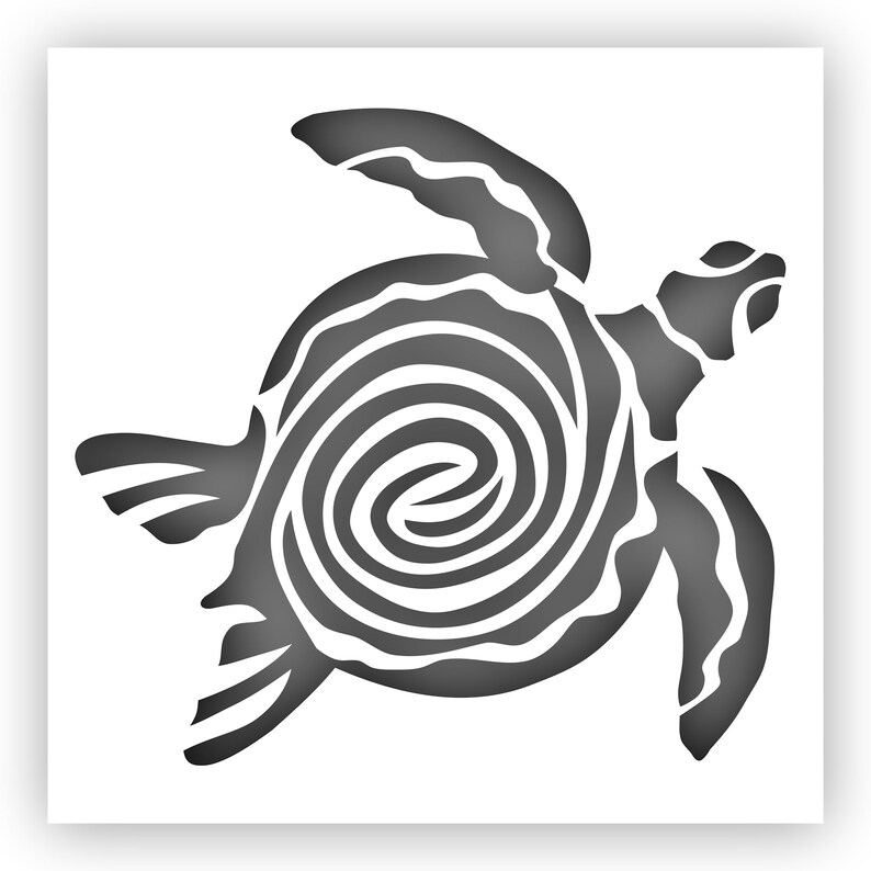 Sea Turtle Animal Stencil - Choose a Size - Laser-cut Reusable Plastic ...