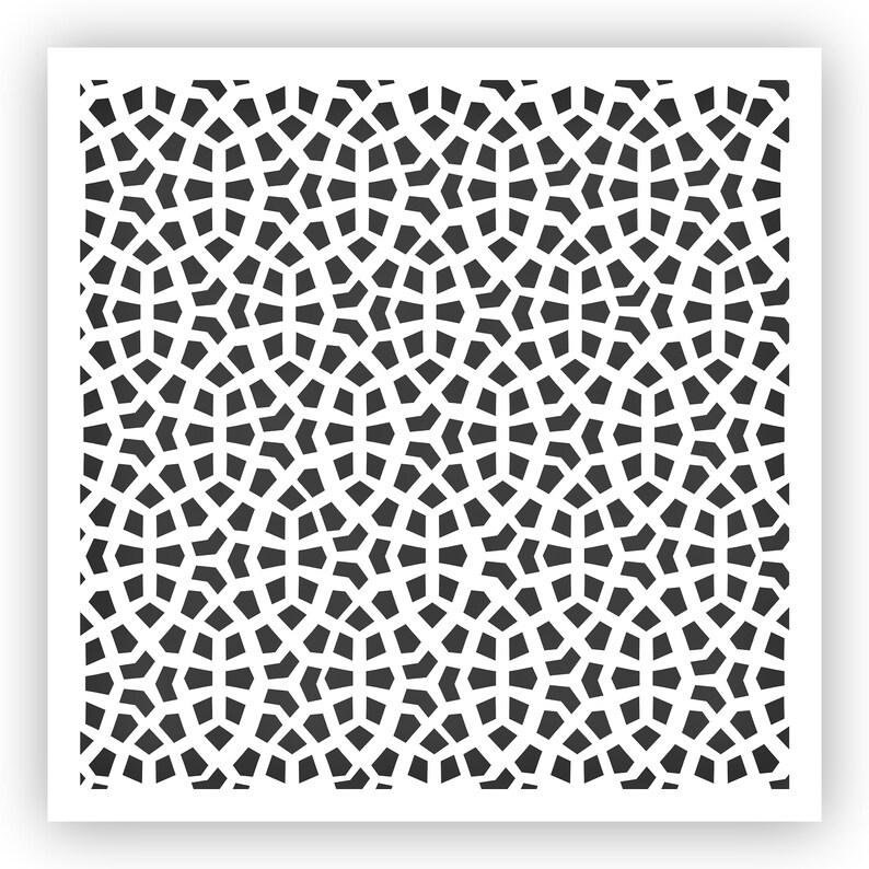 Jali Pattern 6 Mughal Jaali Stencil Choose a Size Laser-cut Reusable ...