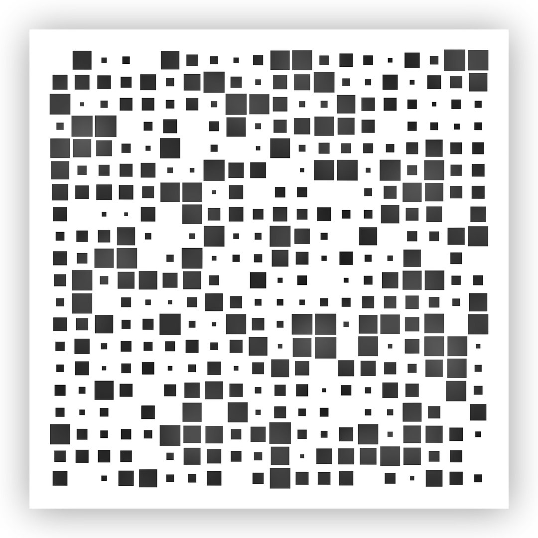 Squares Pattern #2 Stencil - Choose a Size - Laser-cut Reusable Plastic ...