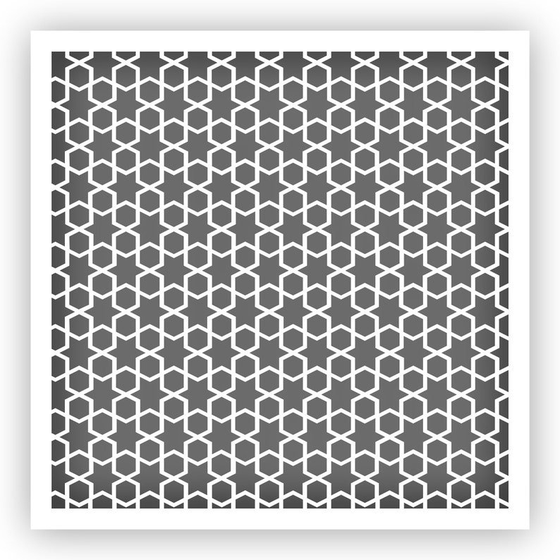 Jali Pattern 1 Mughal Jaali Stencil Choose a Size Laser-cut Reusable ...