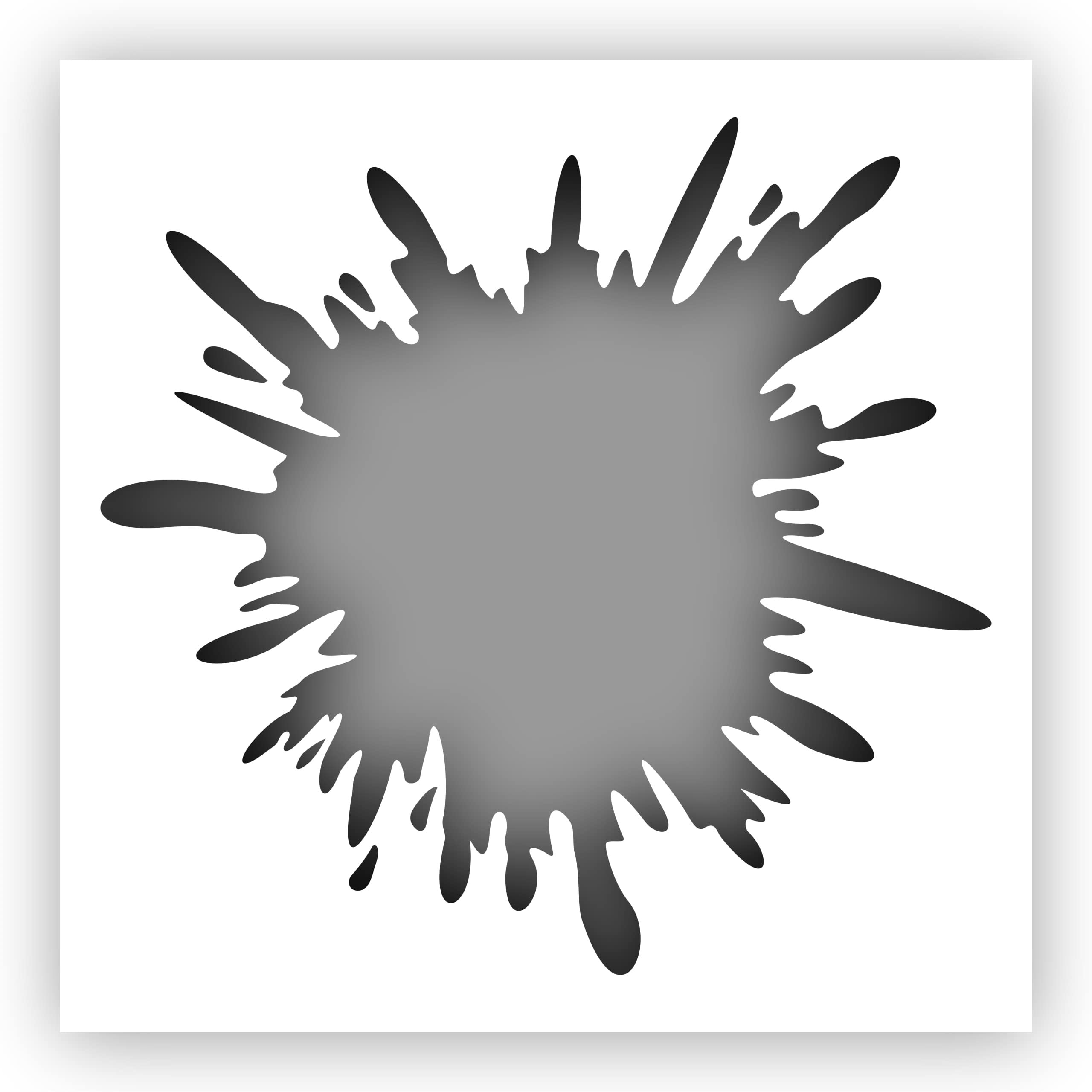 Ink Paint Spot Splatter Spatter #1 Stencil - Choose a Size - Laser-cut ...