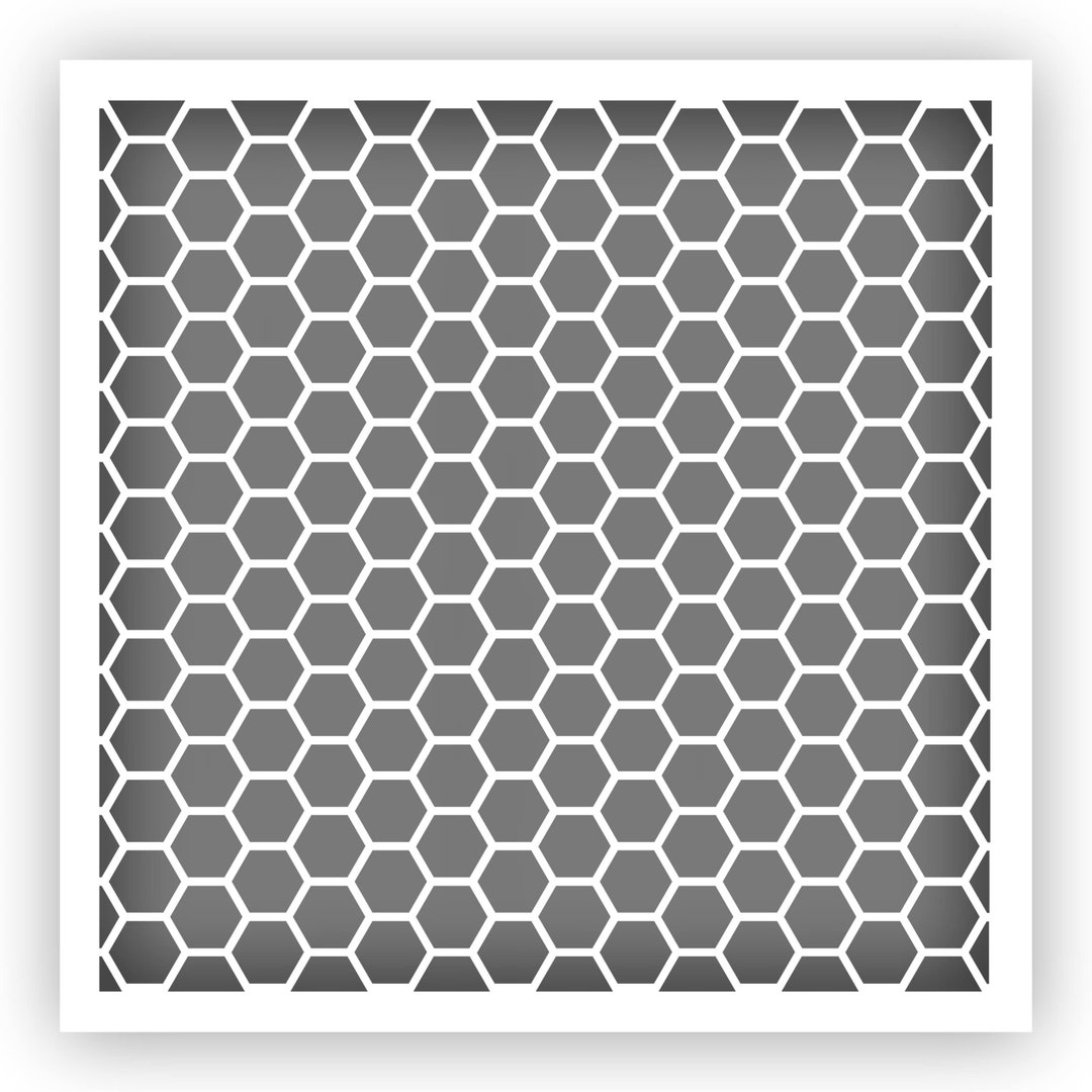 Jali Pattern #2 Mughal Honey Comb Stencil - Choose a Size - Laser-cut ...