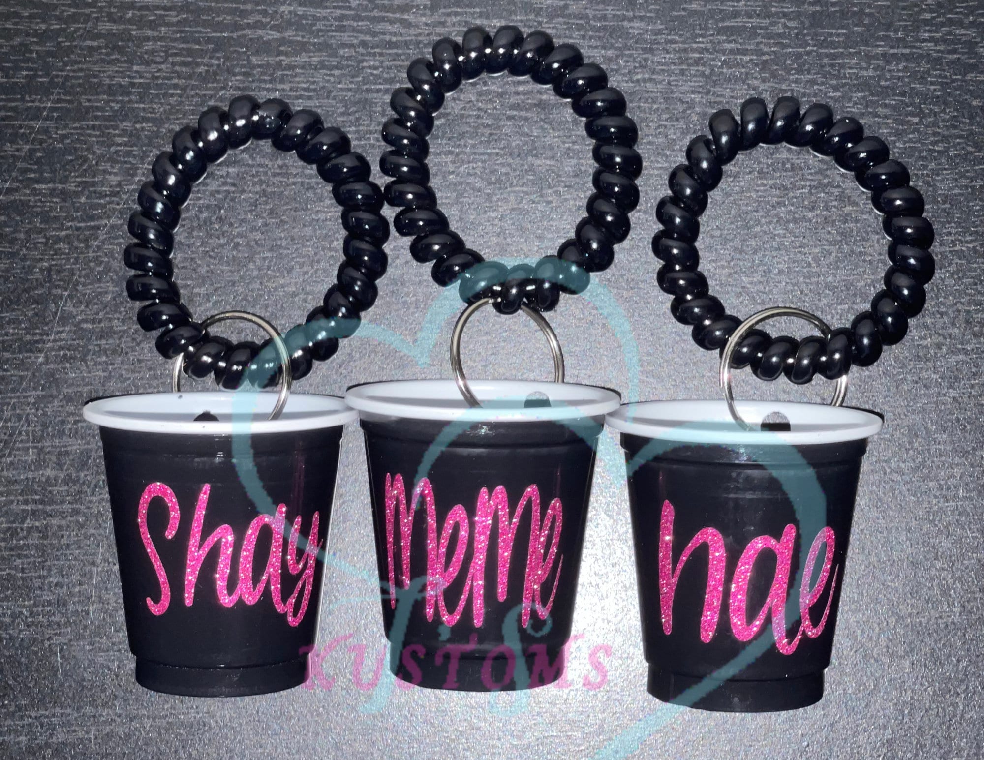 Personalized Shot Bracelet Keychains set of 12 - Etsy
