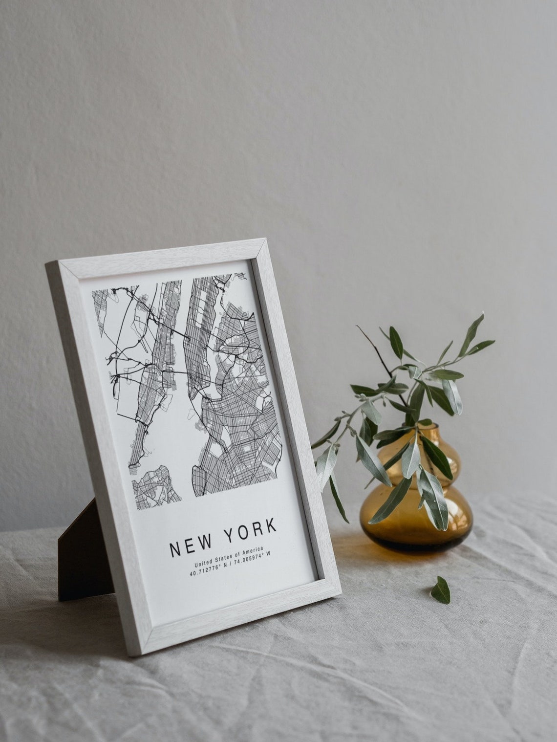 Set of 3 Custom Maps, Our Story Map Set, Where We Met Map, First Date ...