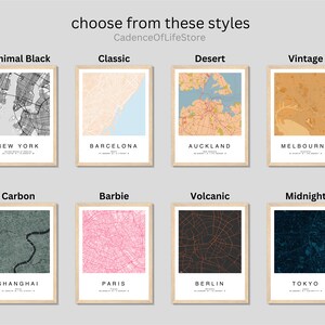 Set of 3 Custom Maps, Our Story Map Set, Where We Met Map, First Date ...