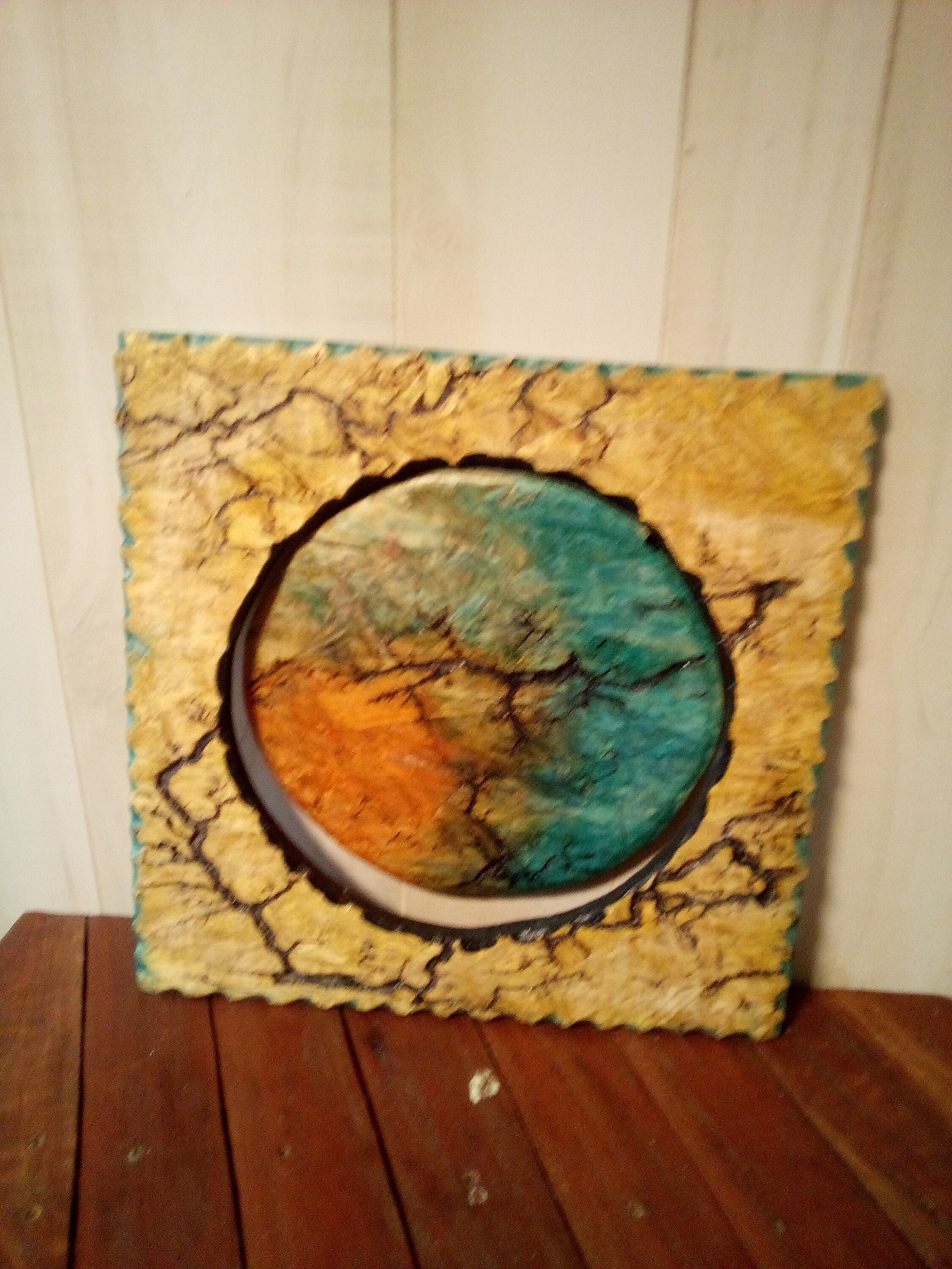 Fractal Wood Burning Abstract Wall Art.. Outer Space...sci-fi... Unique ...