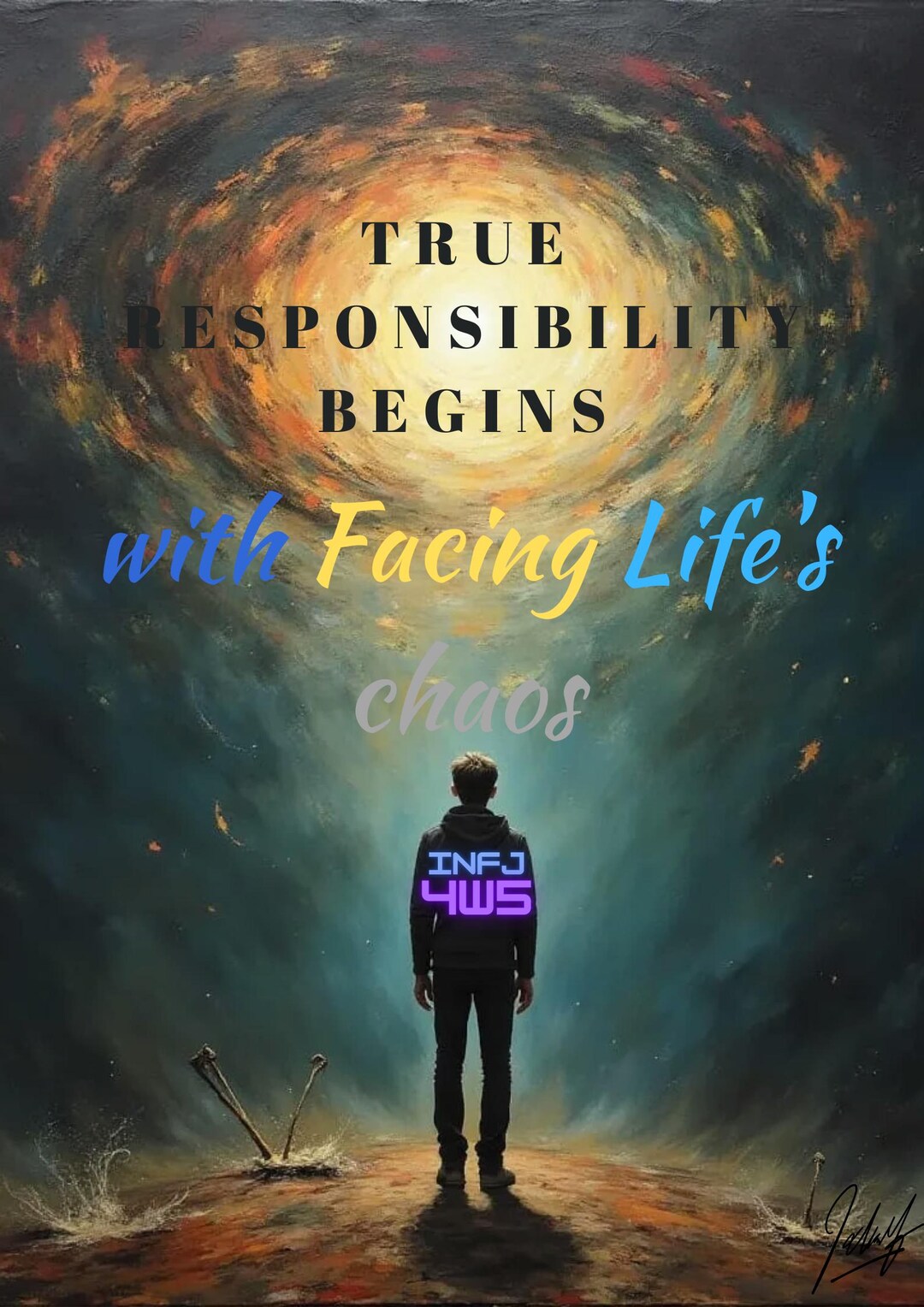 True Responsibility Poster | Inspirational Wall Art | Facing Life's ...