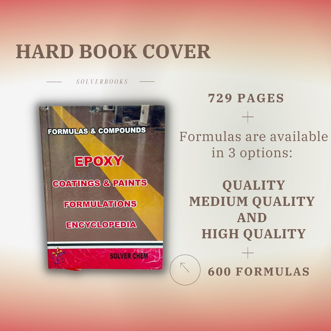 Premium Hard Epoxy Formula Book Cover Protective Resin Formulas Casing ...
