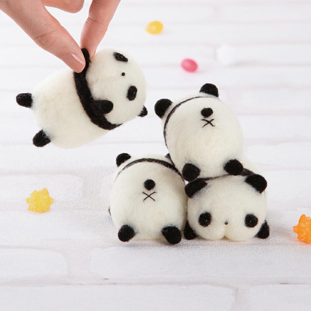 DIY Cute Baby Panda - Hamanaka - Wool Felt Kit - Cute Animal Felt - Etsy