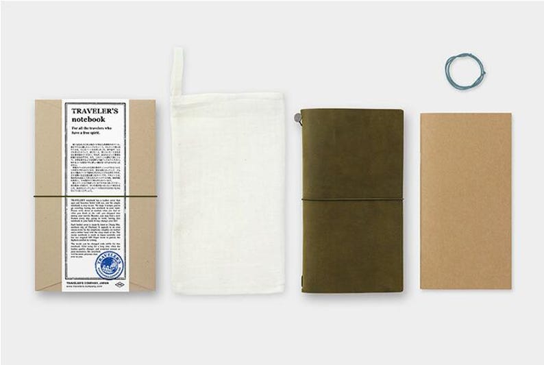 Traveler's Notebook - Starter Kit - Regular Sized - Japan - Etsy