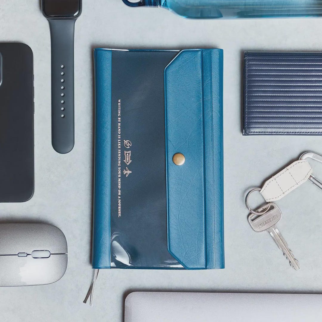 Hobonichi Notebook Cover Alettone/navy - Slim Vertical - for Weeks Only ...