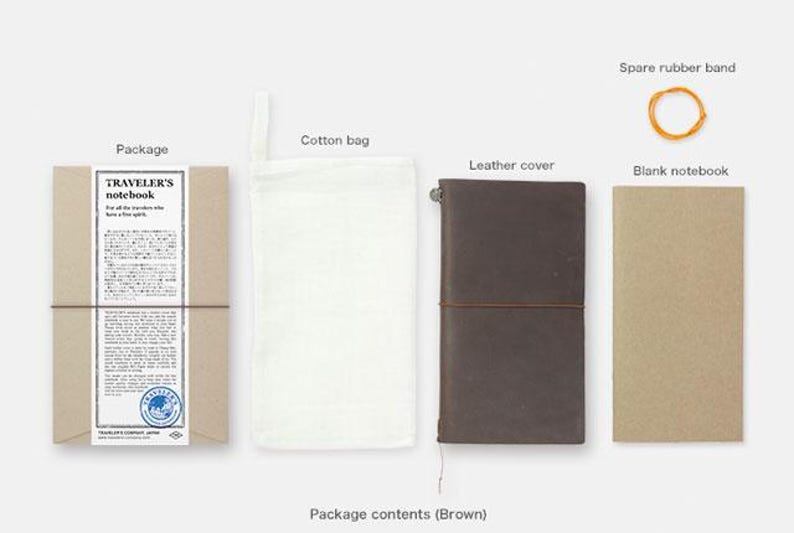 Traveler's Notebook - Starter Kit - Regular Sized - Japan - Etsy