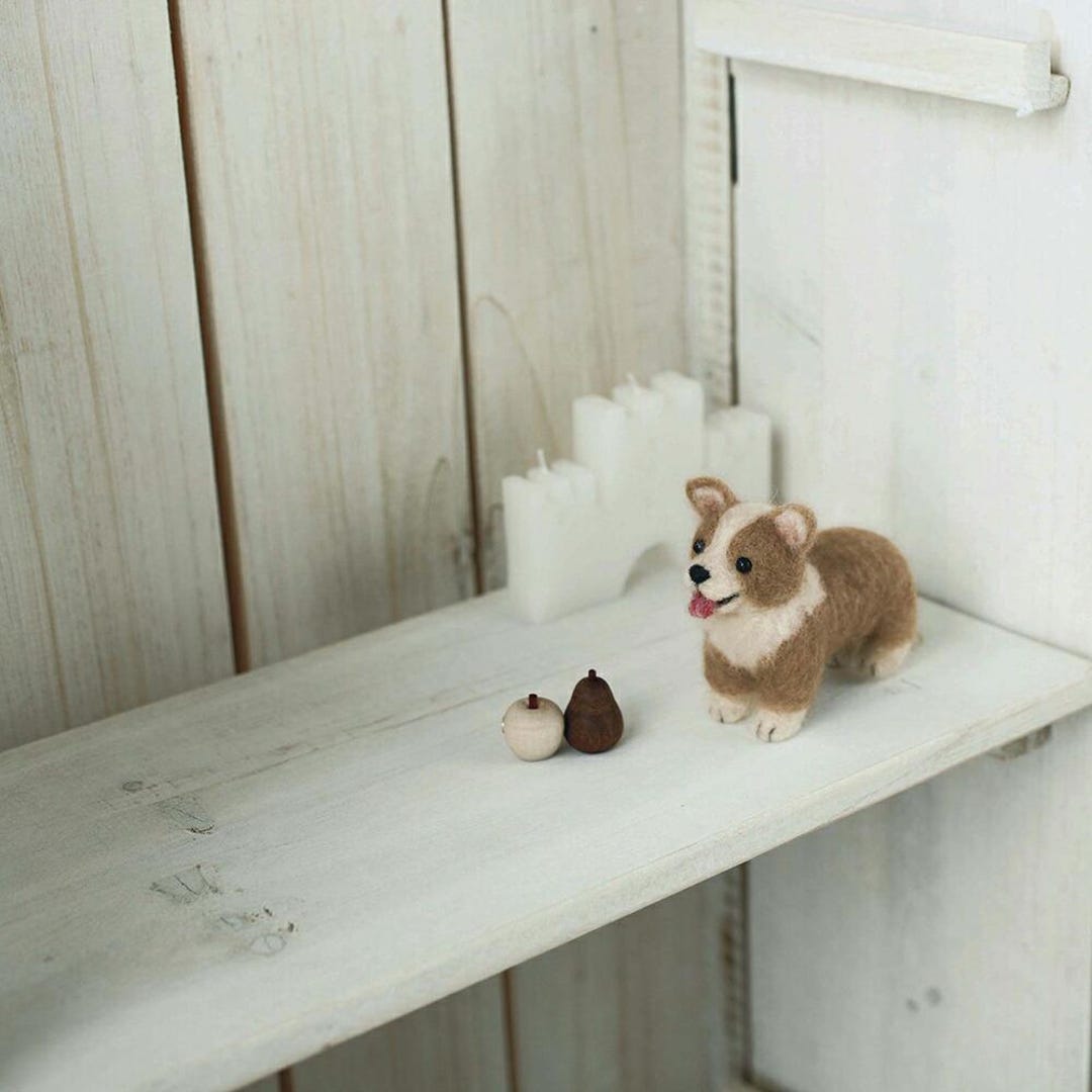 DIY Cute Corgi - Hamanaka - Wool Felt Kit - Cute Animal Felt - Etsy