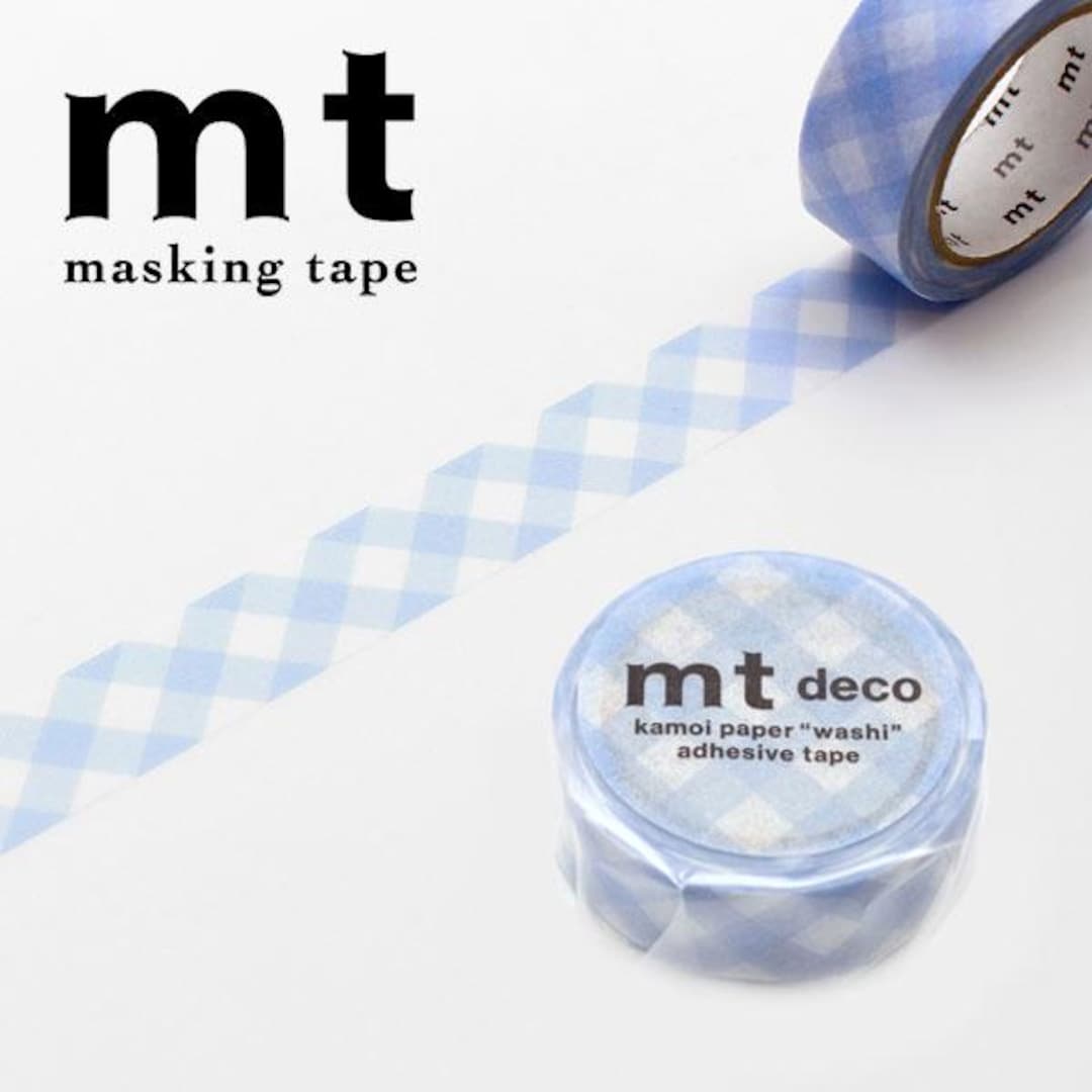 Mt Deco Tape Japanese Gingham Check Pastel Ultra Marine Cute Japanese ...