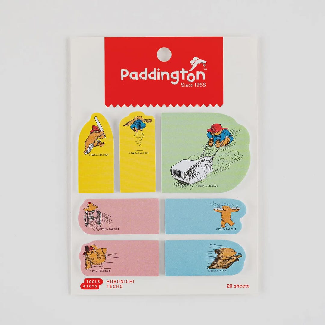 2026 Paddington: Sticky Note Tabs - Stationery Line Up-hobonichi Toys ...